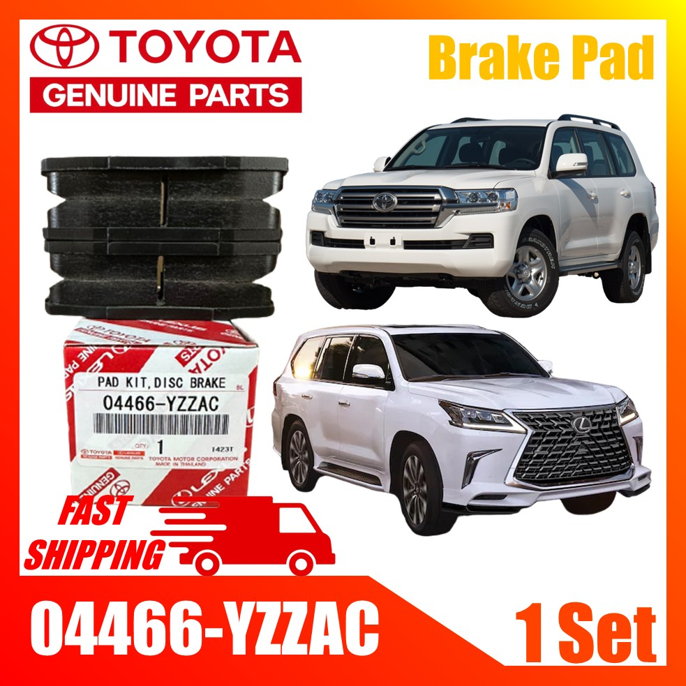 Genuine Toyota Rear Brake Pad 04466-YZZAC – Toyota / Land Cruiser ...