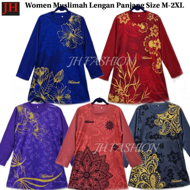 🔥READY STOCK 🔥WOMEN MUSLIMAH PEREMPUAN LENGAN PANJANG SIZE M-2XL | Shopee Malaysia