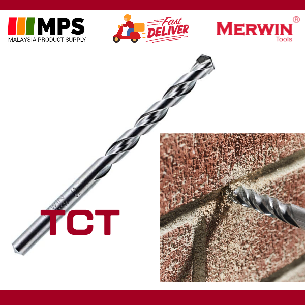 Merwin Masonry Wall Impact Drill Bit Set for Drilling Concrete Cement ...