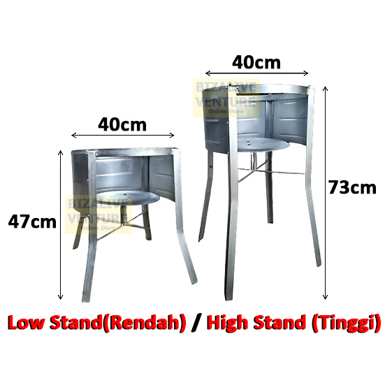 Gas Stove Stand Low&High | Kuali Dapur Kaki | Dapur Pasar Malam Dengan ...