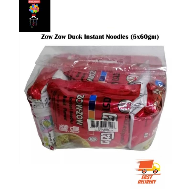 Zow-zow Instant Noodles Duck Flavour 鸭面(60g x5包) | Shopee Malaysia