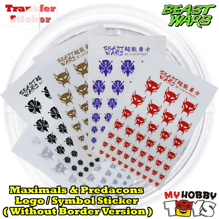 Transformable Robot Accessories - Transfer Sticker : Maximals ...