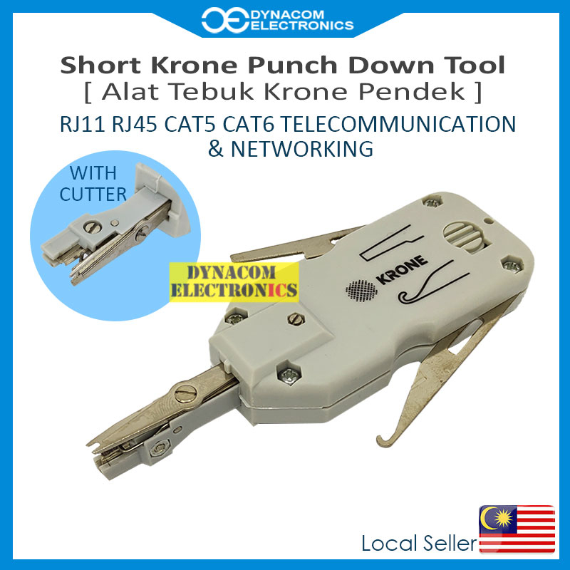 Short KRONE Punch Down Tool for RJ11 RJ45 CAT 3 5 6 Telecommunication ...