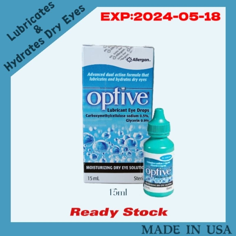 Optive Lubricant Eye Drops (15ml) | Shopee Malaysia