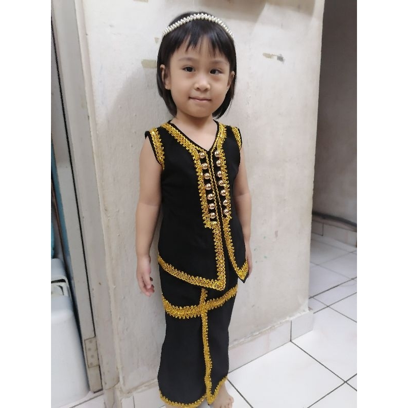 kids kadazan costume girl (pakaian tradisional sabah) | Shopee Malaysia