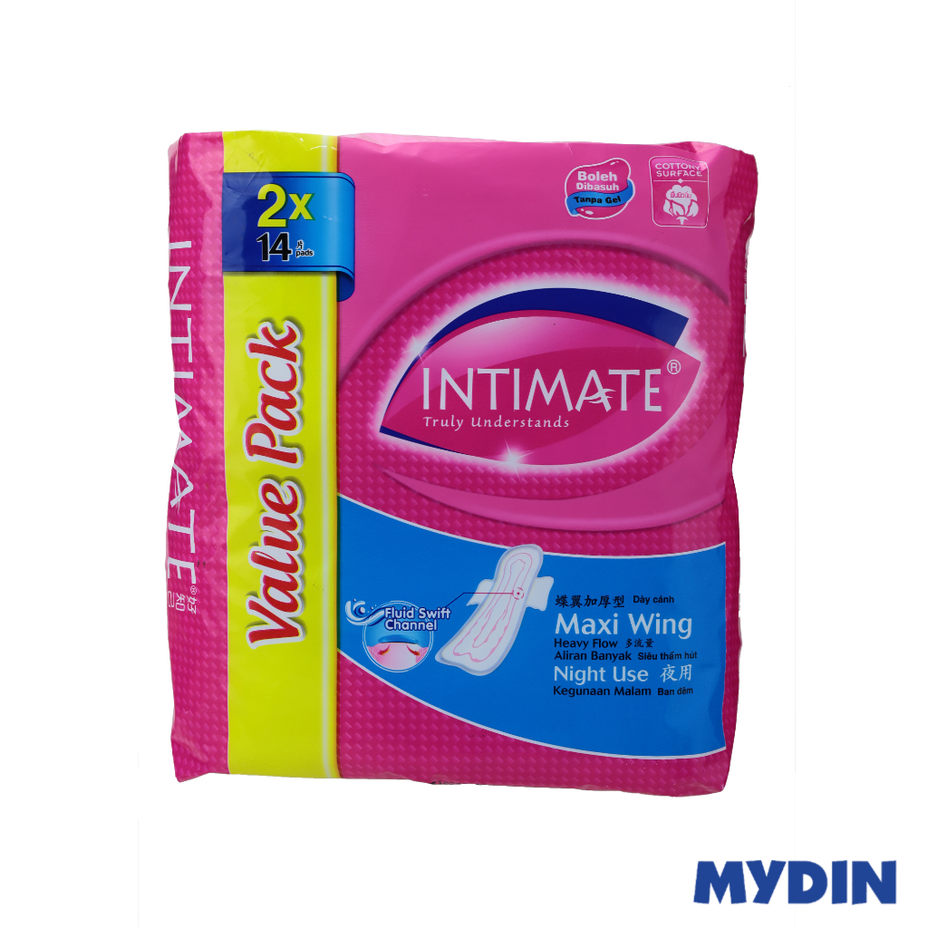 Intimate Maxi Wing Night Use (2 x 14 Pcs) | Shopee Malaysia