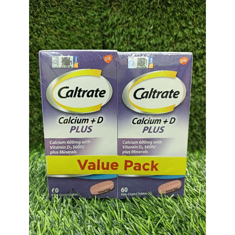 CALTRATE CALCIUM + D PLUS VALUE PACK ( 2x 60'S ) | Shopee Malaysia