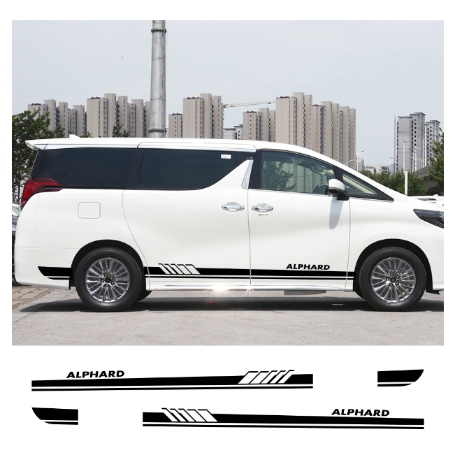 Van Stickers For Toyota Alphard Vellfire MVP Camper Graphic Stripes ...