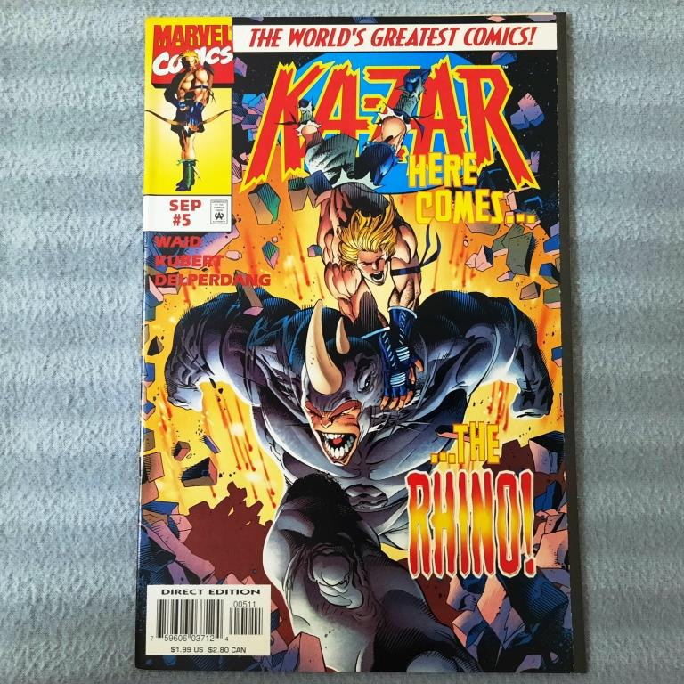 Ka-Zar #5 (Marvel Comics) Andy Kubert, Mark Waid, Jesse Delperdang ...