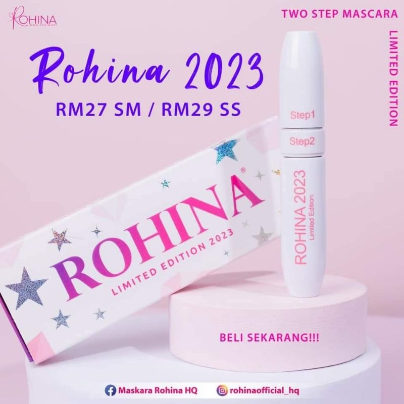 ORIGINAL HQ ‼️ ROHINA TWO STEP MASKARA LIMITED EDITION 2023 | Shopee ...