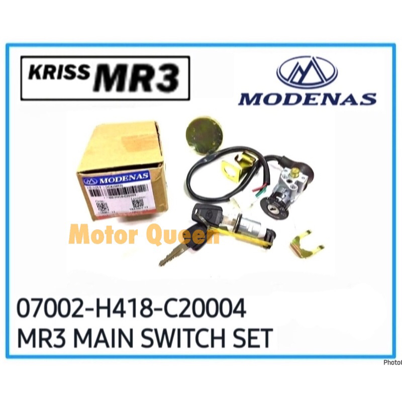 Main Switch Suis Key Set Kunci Modenas Kriss MR3 100% Modenas Original ...