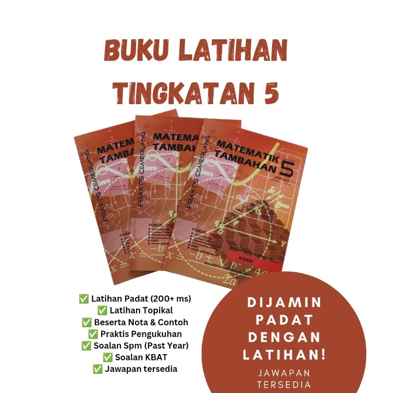 Buku Latihan (Topikal) Matematik Tambahan Addmath Tingkatan 5 Praktis ...
