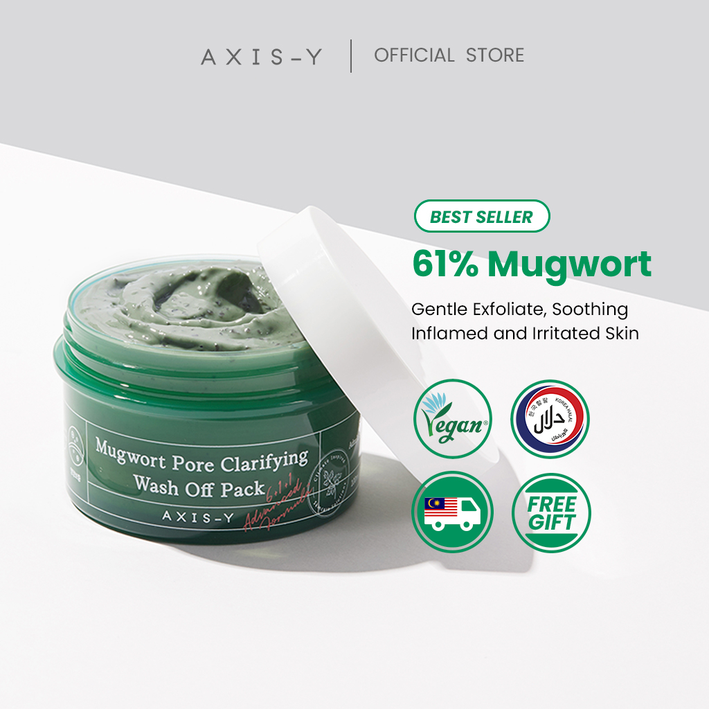 [AXIS-Y OFFICIAL] Mugwort Pore Clarifying Wash Off Pack | Shopee Malaysia