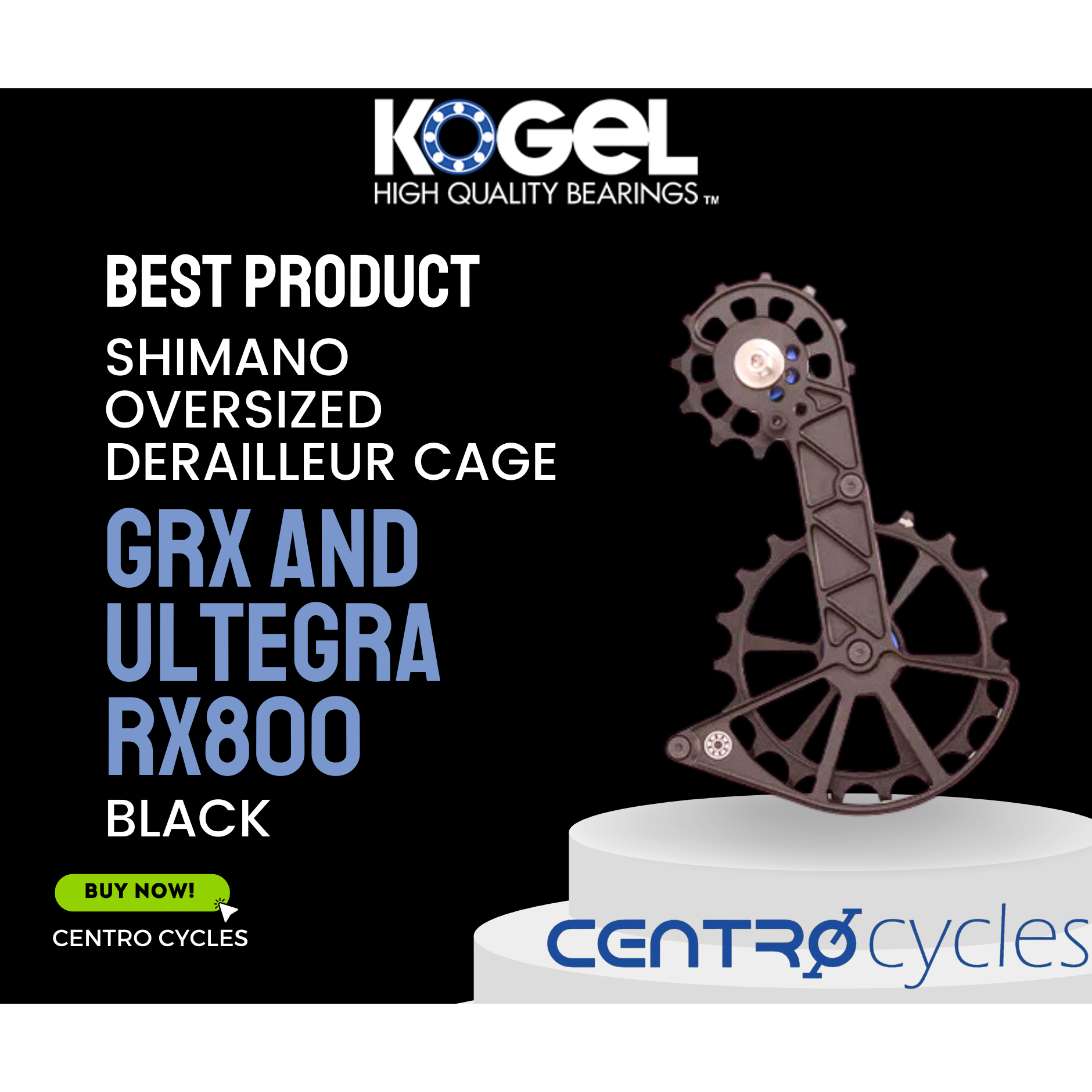 KOGEL: Kolossos Shimano GRX and Ultegra RX800 Oversized Derailleur Cage ...