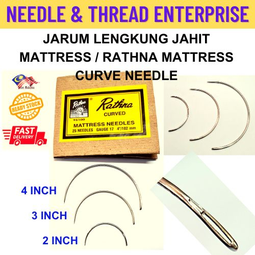 JARUM LENGKUNG JAHIT MATTRESS / MATTRESS CURVE NEEDLE / JARUM MATTRESS ...