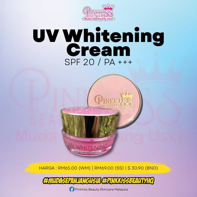 UV WHITENING 25grm PINKKISS BEAUTY CARE 💯 ORIGINAL HQ | Shopee Malaysia