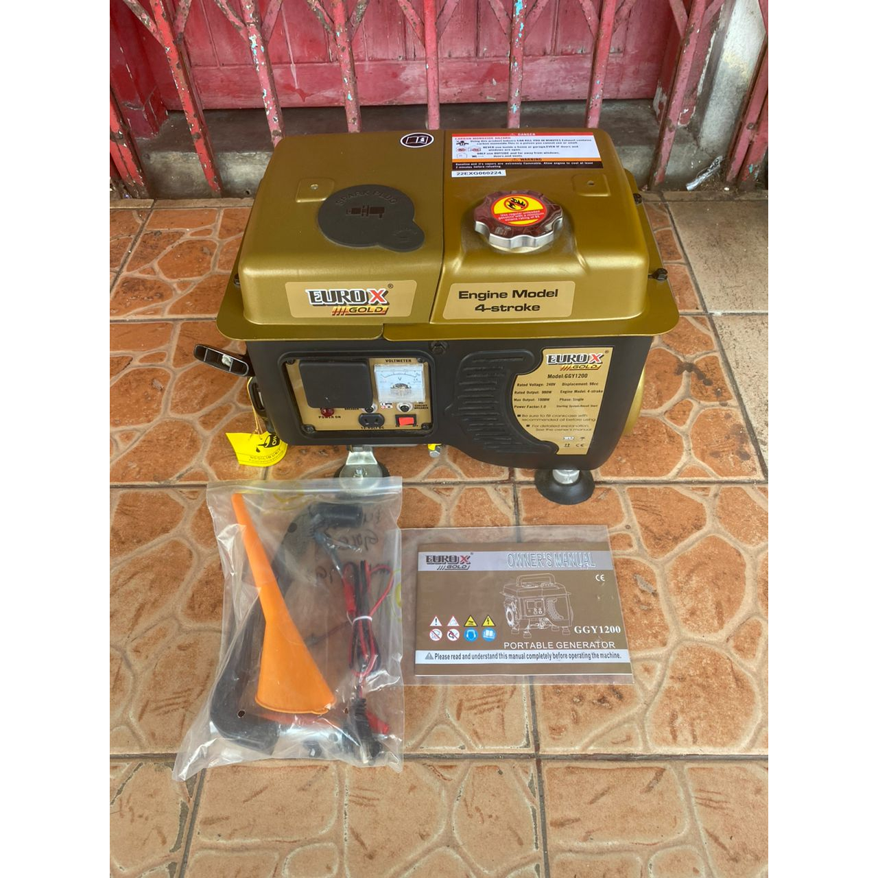 Euro-X Gold 240V 1.0kW Portable 4-Stroke Gasoline Generator | Shopee Malaysia