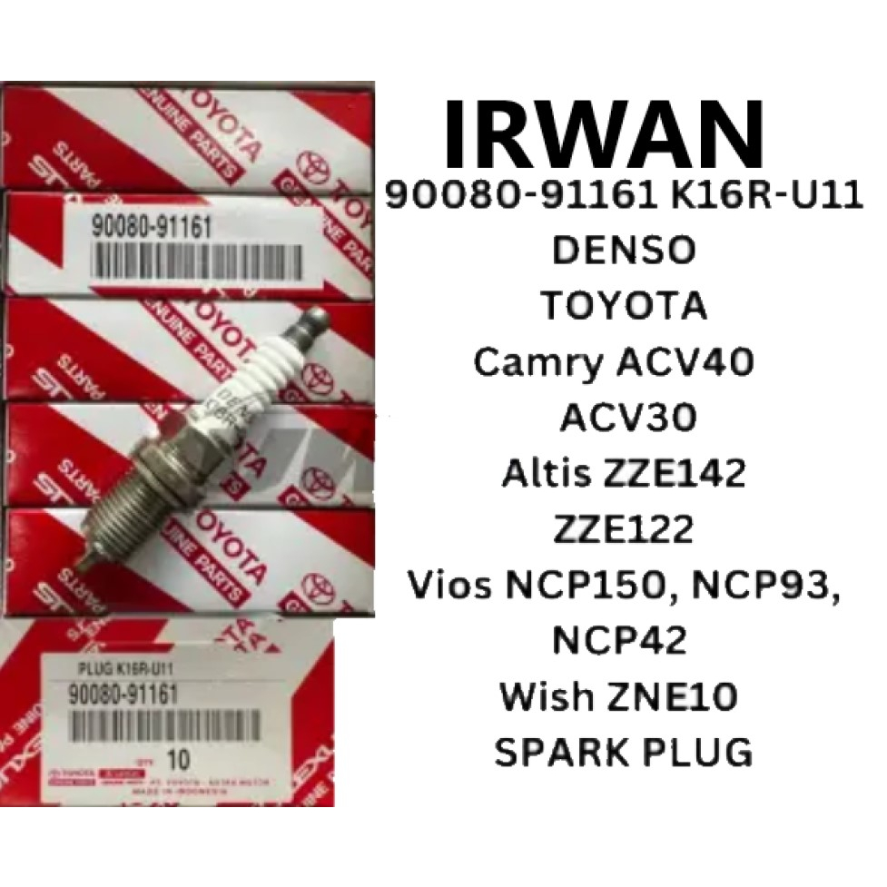 Toyota 100%original spark plug ee80/ee90/ae92/ae101/seg/vios/altis/wish ...