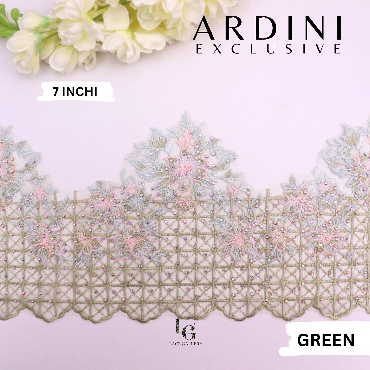 🔥0.5M | ARDINI EXCLUSIVE BORDER LACE BAJU RENDA KAIN AKSESORI PAKAIAN ...