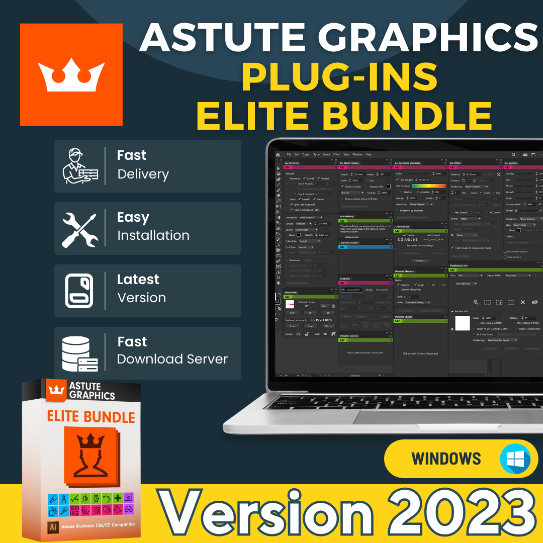 Astute Graphics Plug-ins Elite Bundle | Illustrator Plug-ins | Windows ...