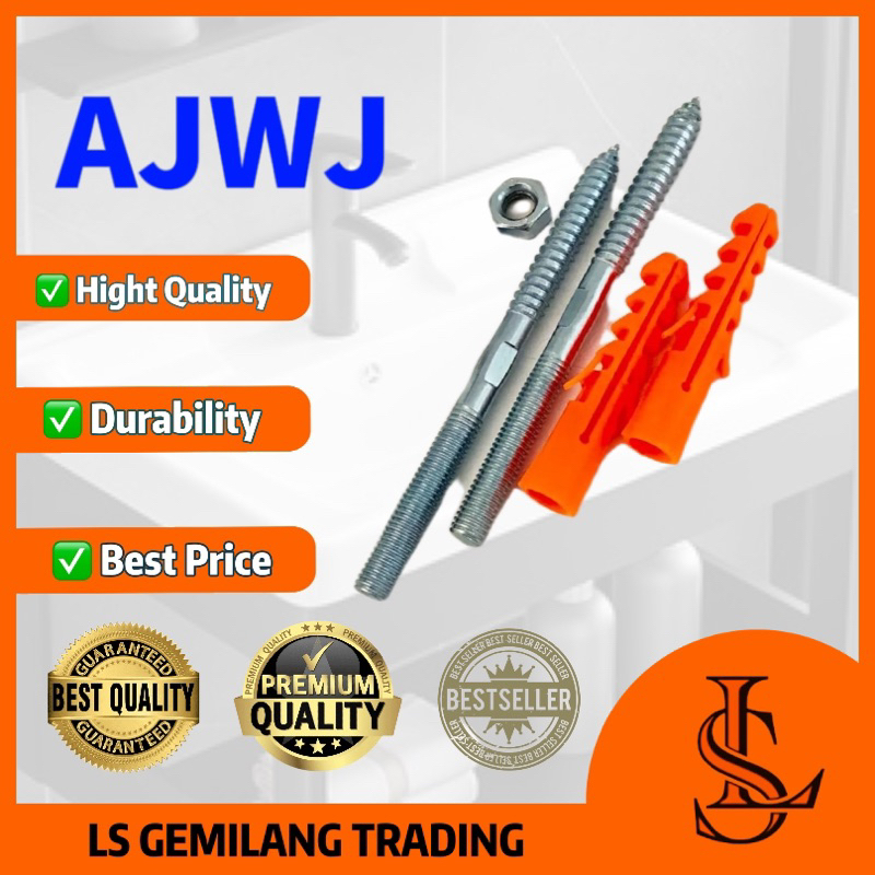LS GEMILANG HOT DIP GALVANIZED BASIN WALL PLUG WALL MOUNT BASIN FIXING ...