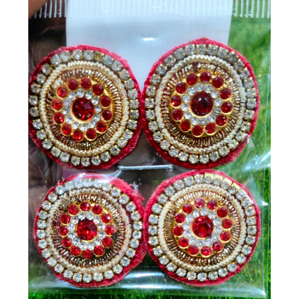 Round stone patches & 4 piece per packet | Shopee Malaysia