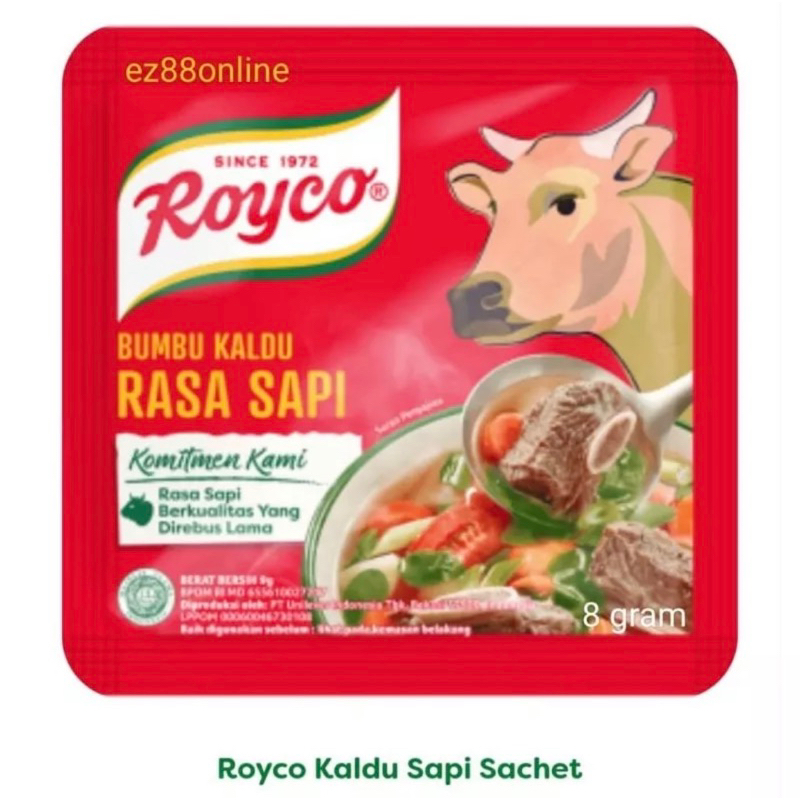 ROYCO RENTENG 🇮🇩 Rasa Ayam 8gr dan Sapi 9gr | Shopee Malaysia