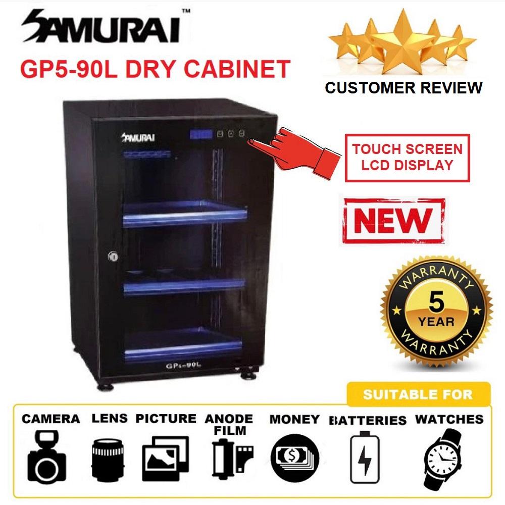 Samurai Dry Cabinet GP5 (90L) 5 Years Warranty | Shopee Malaysia