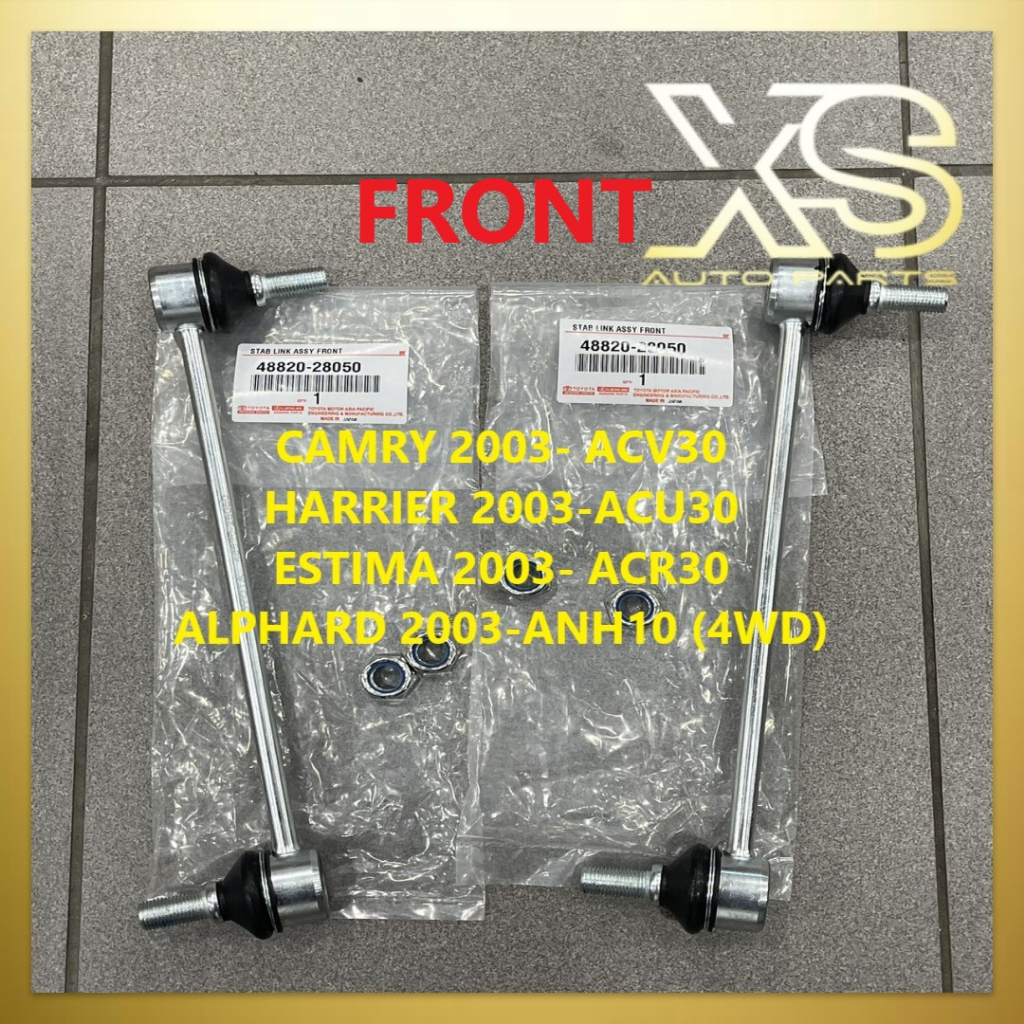 ( 100% ORIGINAL) TOYOTA CAMRY ACV30 / HARRIER ACU30 ESTIMA ACR30 ALPHARD 48820-28050 FRONT ...