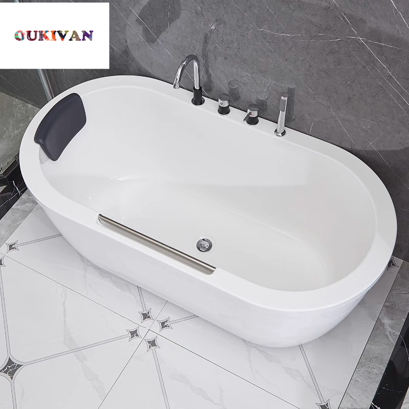 Bath Tub Tab Mandi Acrylic Oval Comfortable Free Standing With ...