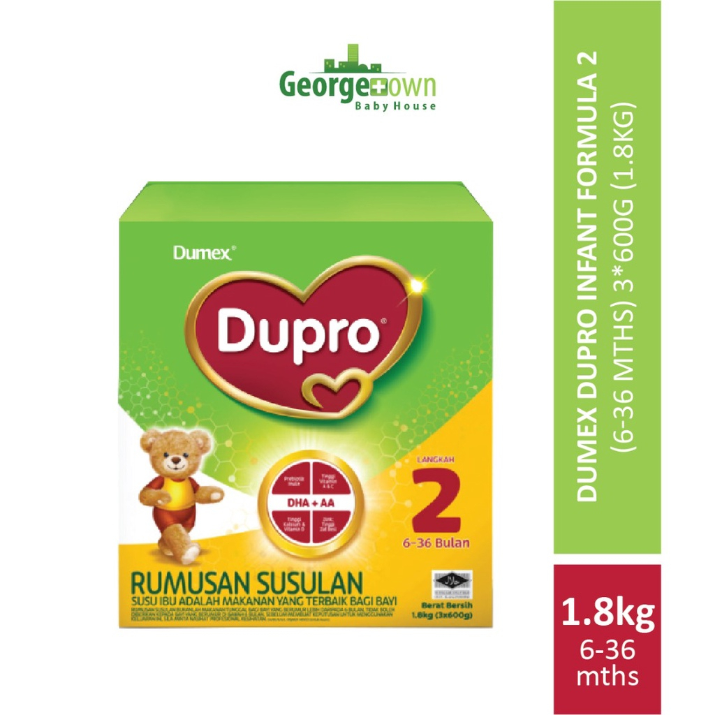 DUMEX DUPRO 2 (6-36M) 3X600G (GTG) | Shopee Malaysia