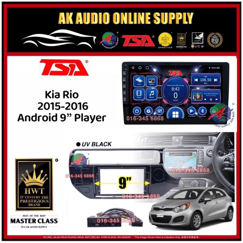 [ MTK 2+32GB ] TSA Kia Rio 2015 - 2016 Android 9'' inch Car Player ...