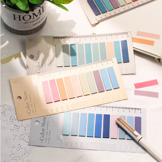 Vintage Retro Aesthetic Transparent Sticky Notes Memo Pad Colorful ...