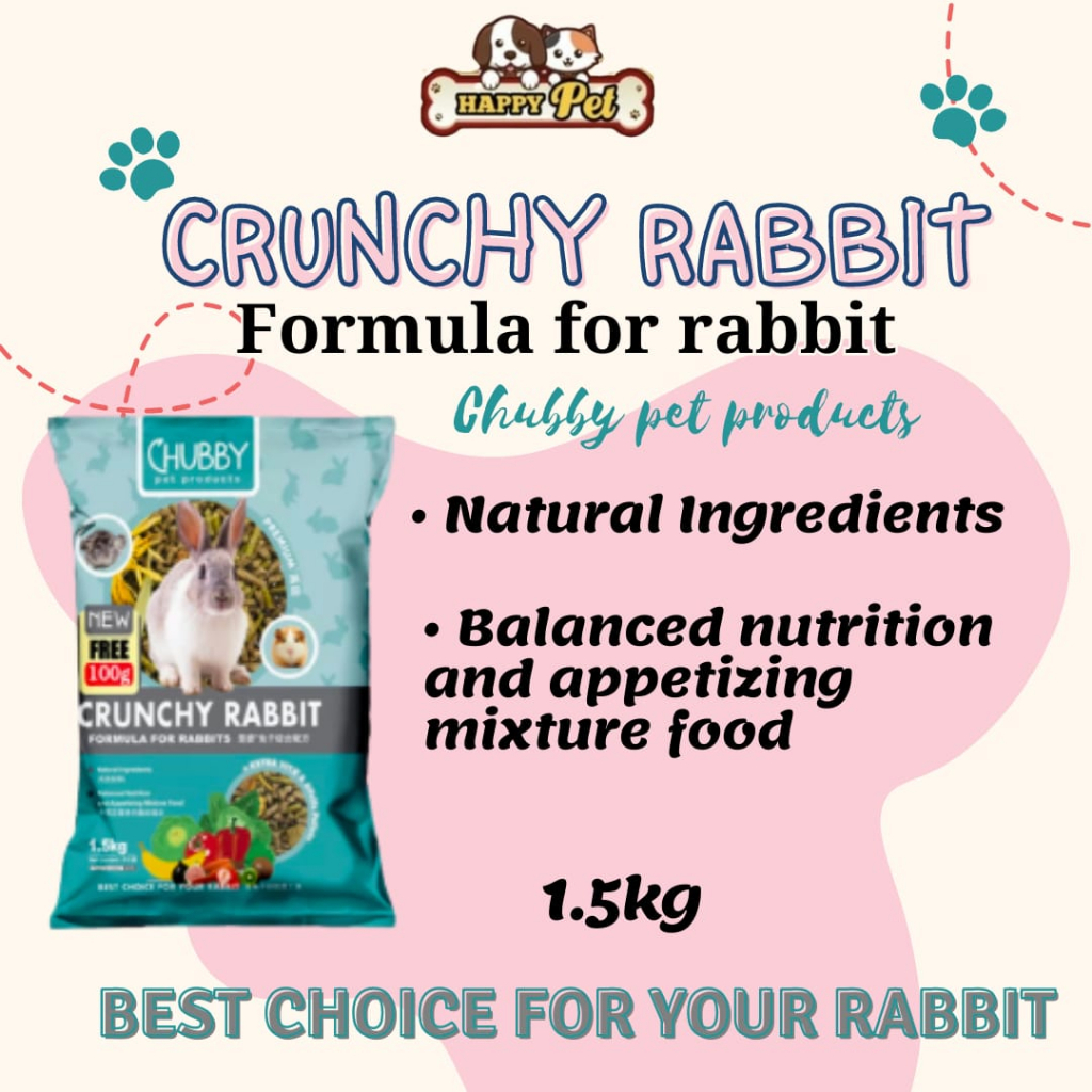 Chubby Crunchy Rabbit Food 1.5KG | Shopee Malaysia