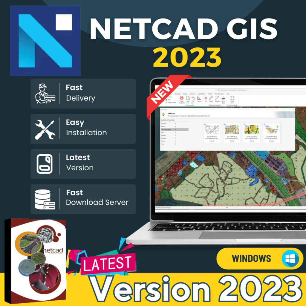 Netcad GIS 2023 | Windows | Lifetime | Shopee Malaysia