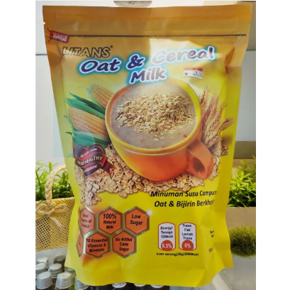 LITANS Oat & minuman susu bijirin (30gm x 15 Sachets) LITANS Oat ...