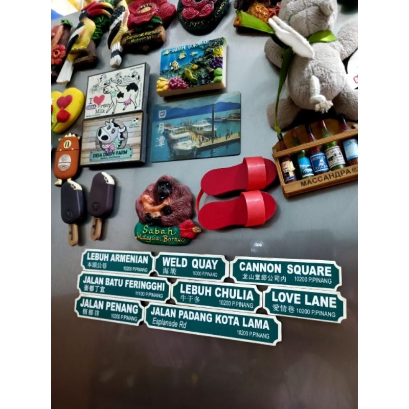 Fridge Magnet / Penang Souvenirs Penang Road Sign Fridge Magnet ...