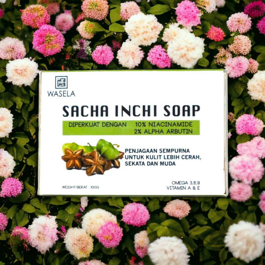 1 x Wasela Sabun Sacha Inchi original scha Moisturising and Brightening ...