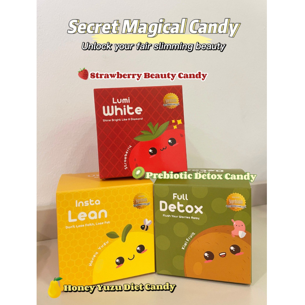 🍋 Insta Lean Diet Candy 🍋 🥝 Full Detox Prebiotic Candy 🥝 🍓 🍓Lumi White ...