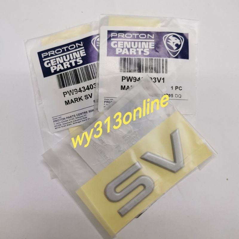 Original Proton BLM FLX Rear Bonnet SV Mark Logo Emblem #SV | Shopee ...