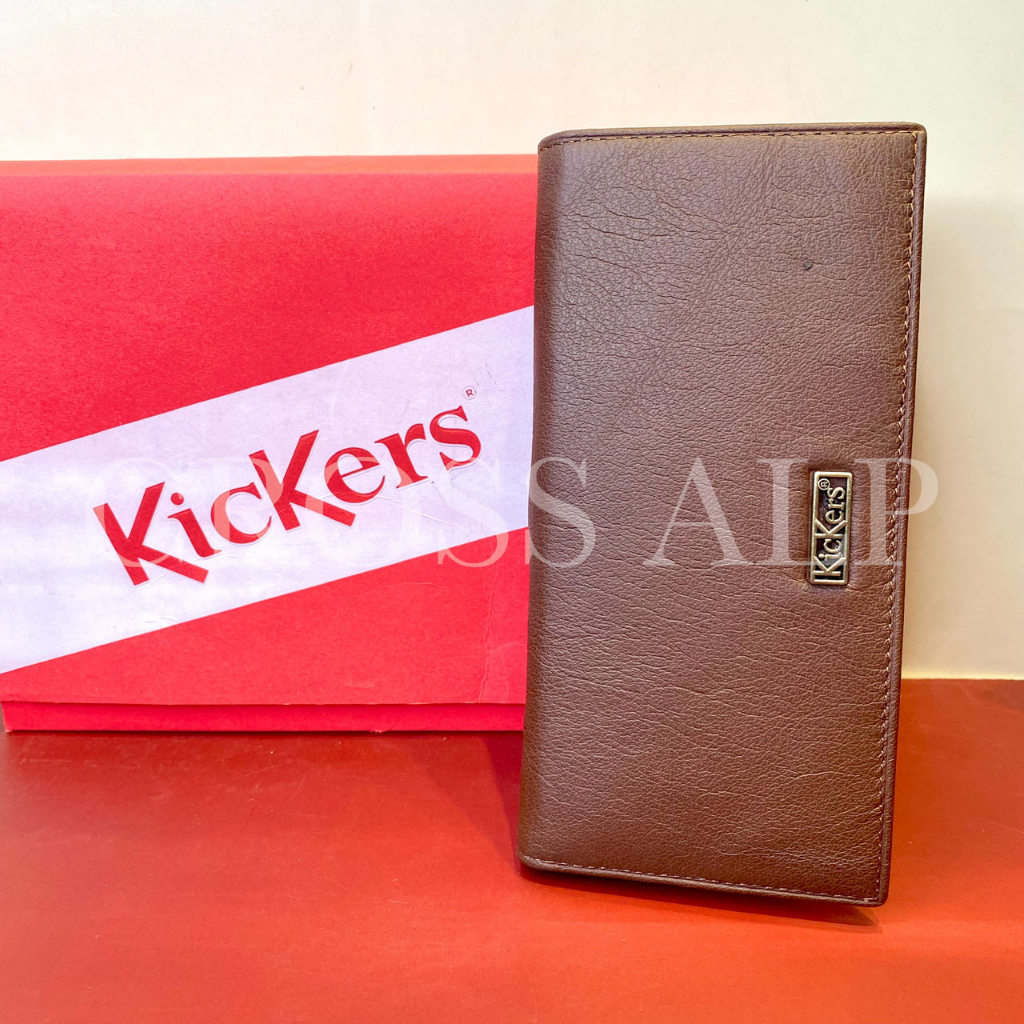 Kickers Long Purse Wallet Original Genuine Leather Male Female 50454 ...