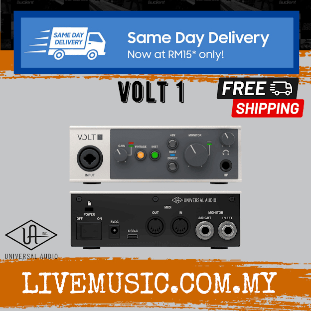 Universal Audio Volt 1 USB-C Audio Interface ( VOLT1 / VOLT-1 ...