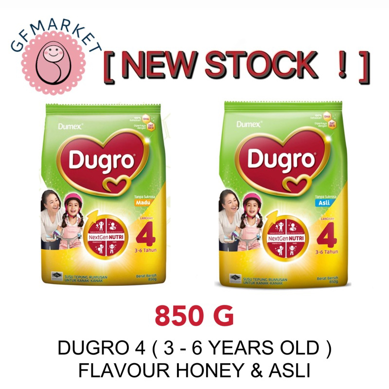 DUMEX DUGRO 4 ASLI MADU 3-6YEARS ASLI 850G | Shopee Malaysia