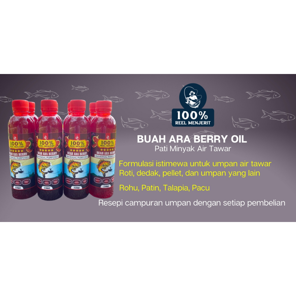 [Umpan Ikan] 100% Reel Menjerit Pati Minyak Buah Ara Berry Umpan ...