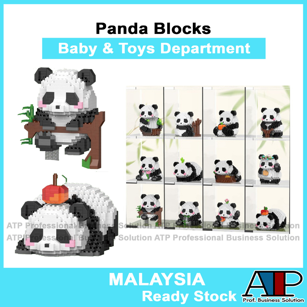Toy🪅 Panda Block Huahua Panda Blocks Cartoon Diamond Nano Block Micro ...