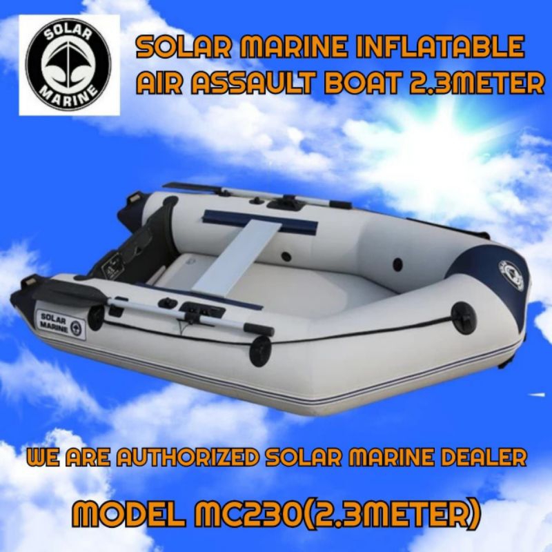 Original Solar Marine Inflatable Air Assault Boat 2.3 Meter MC230 Bot Angin Solar Marine ...