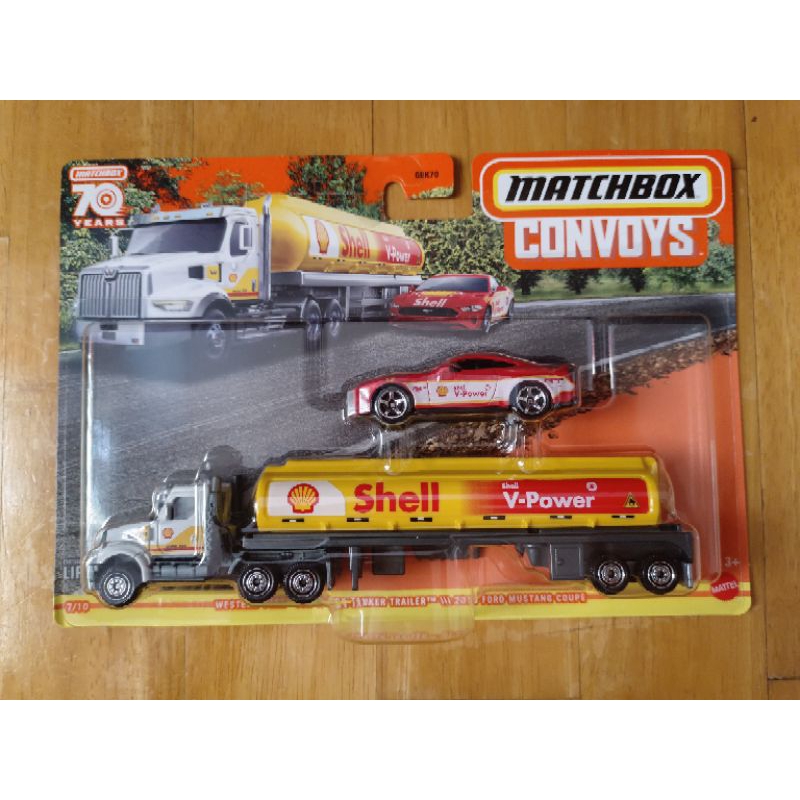 Matchbox Convoys Shell V-Power 2019 Ford Mustang Coupe with Western ...