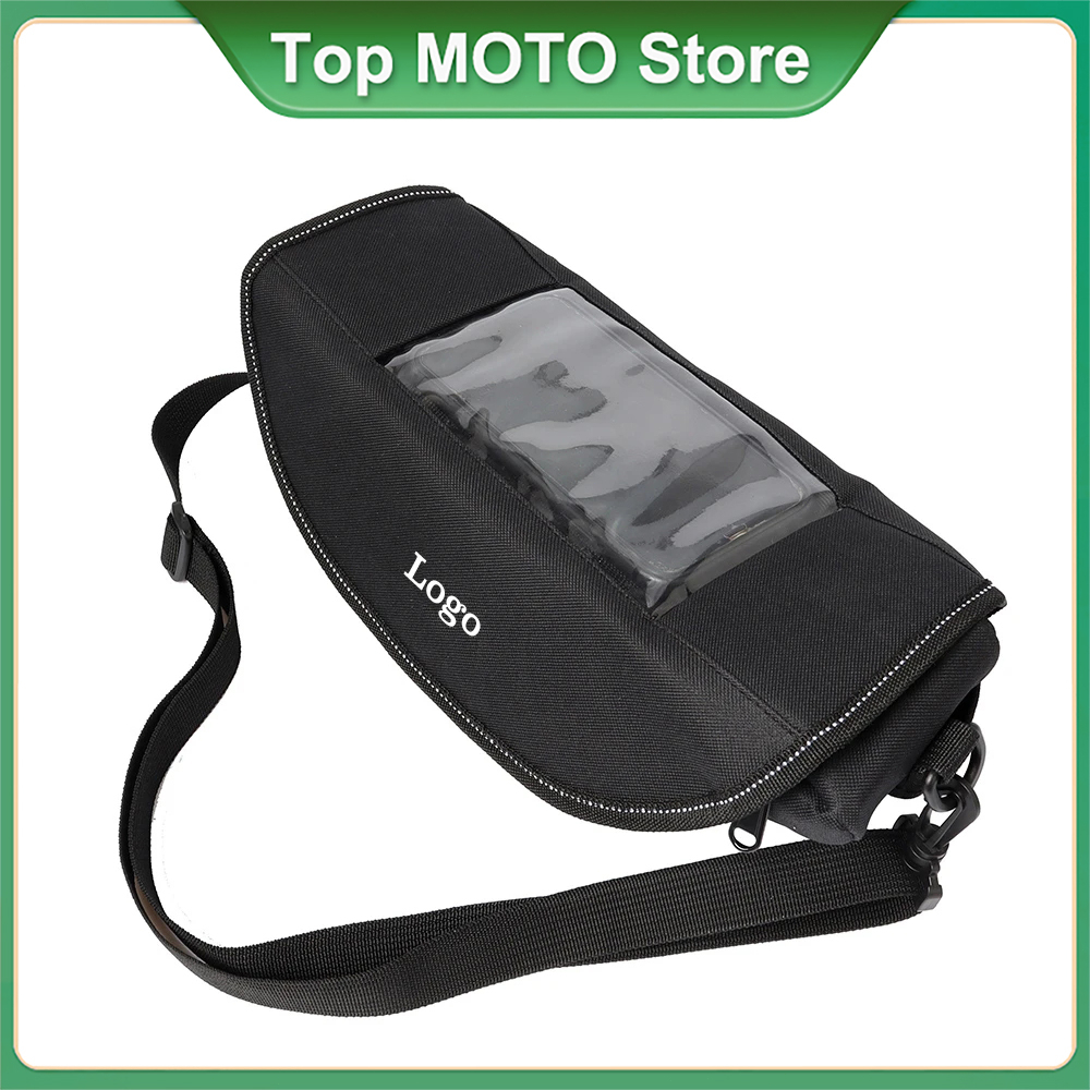 (WITH PHONE COMPARTMENT) Water Resistant Motorcycle Head Storage Bag ...