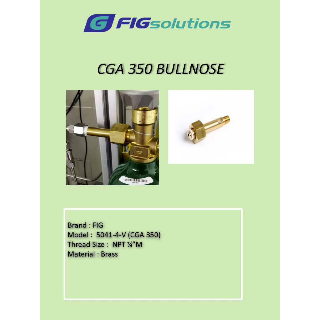 CGA 350 BULLNOSE INERT GAS | Shopee Malaysia