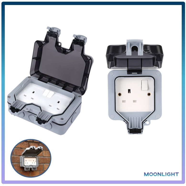 Heavy Duty Weatherproof Cover for Switch Socket Plug (Single / Double ...
